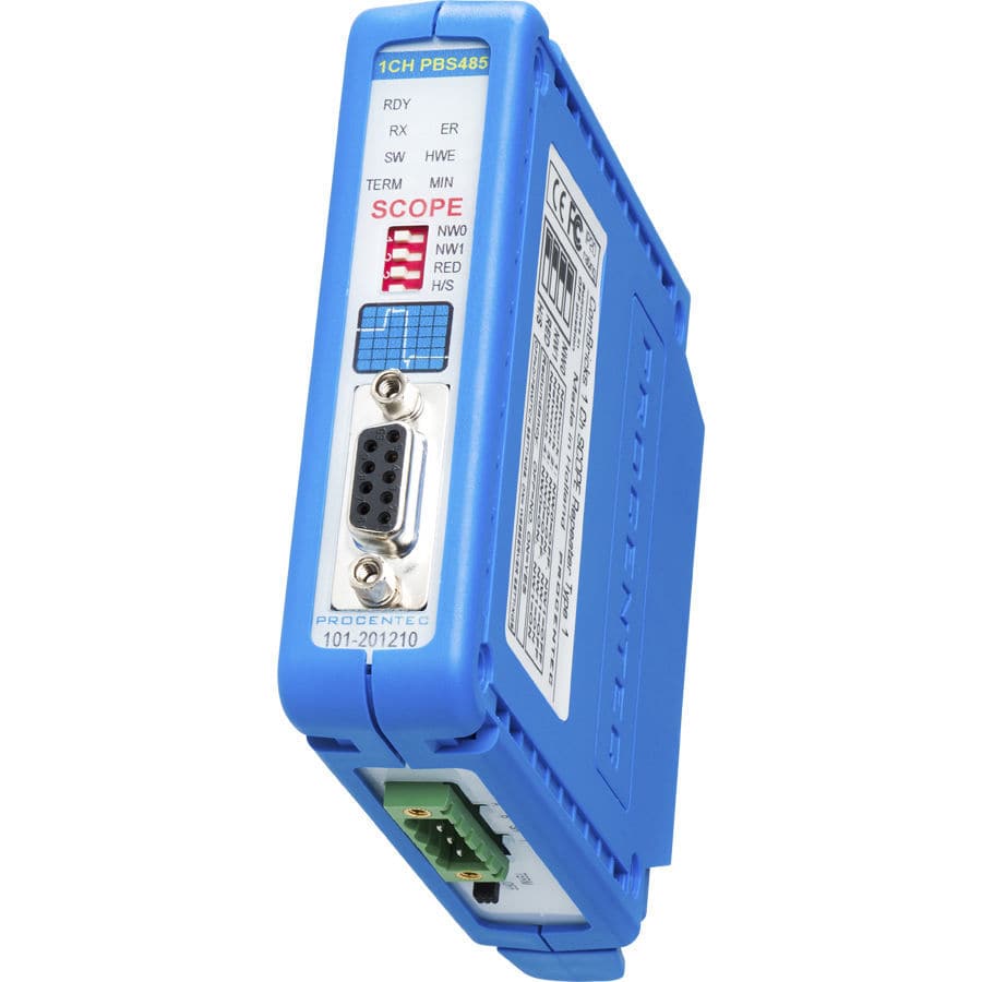 RS-485 repeater - 101-201210 - PROCENTEC - PROFIBUS / fiber optic ...