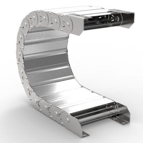 Fully-enclosed drag chain - 30LC - Brevetti Stendalto - steel ...