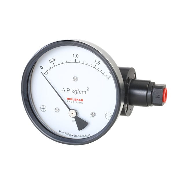 Differential pressure gauge - 200 DGR - Hirlekar Precision Instruments, Pune - dial / flange ...