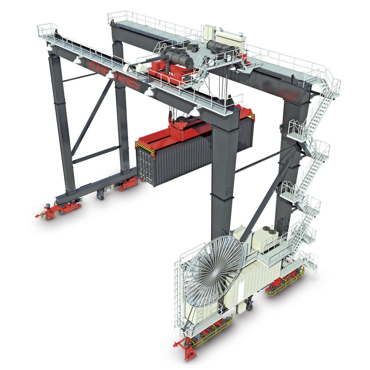 Rail-mounted gantry crane - ARMG - Konecranes - for container / steel ...