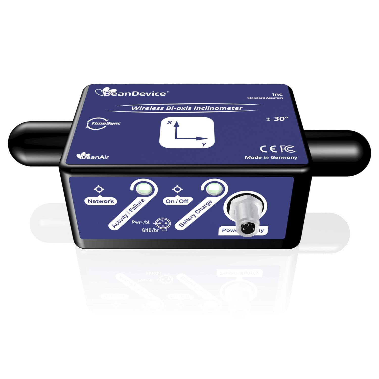 Wireless inclinometer - Beandevice 2.4GHz INC - BeanAir GmbH - 2-axis ...