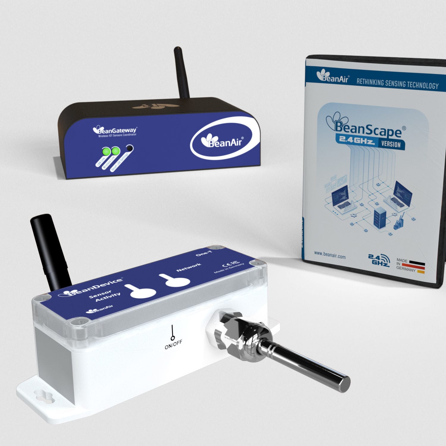 Temperature sensor starter kit - BeanDevice® 2.4GHZ ONE-T - BeanAir ...