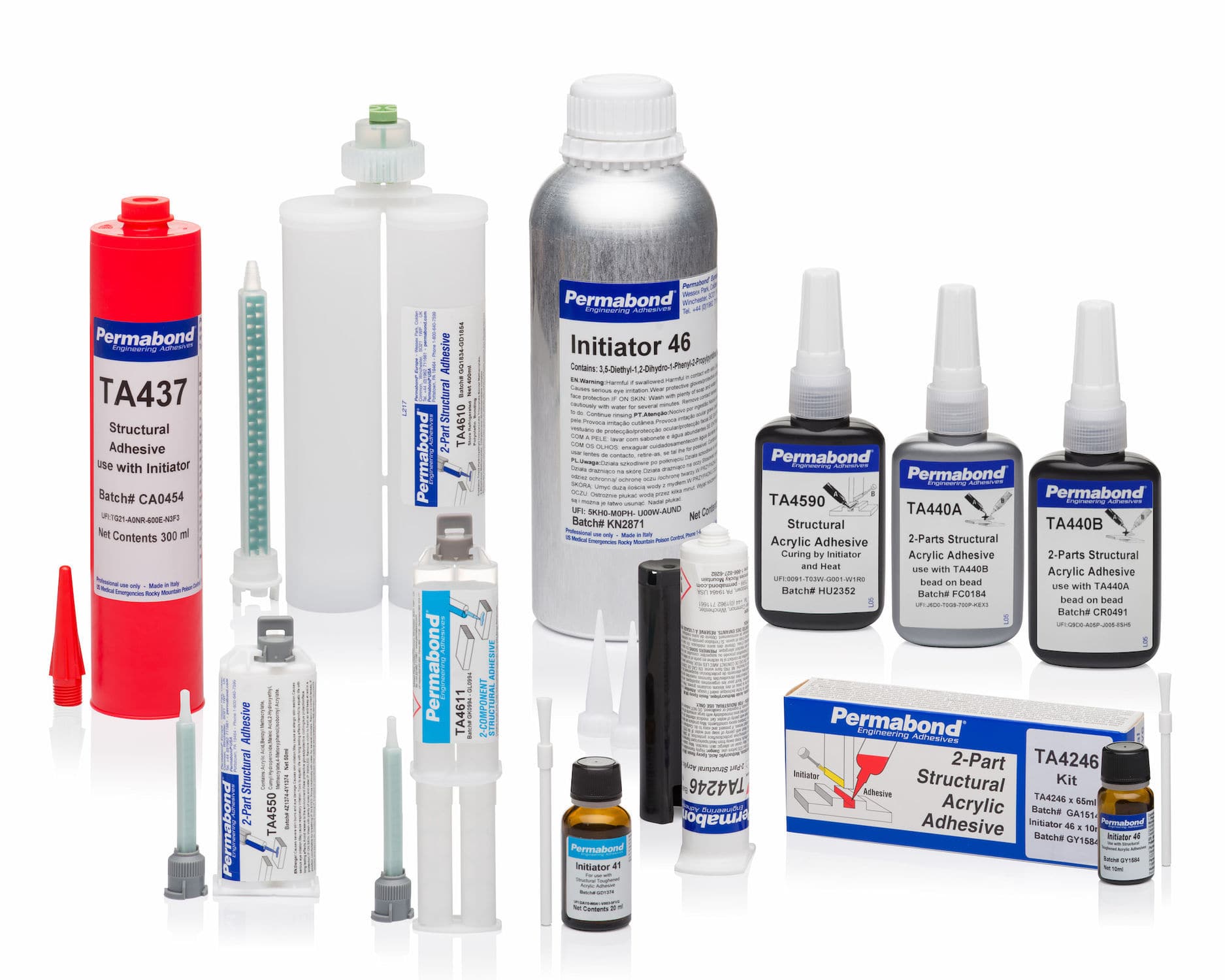 Acrylic adhesive - TA430 & Initiator 41/41M - Permabond - for metal ...