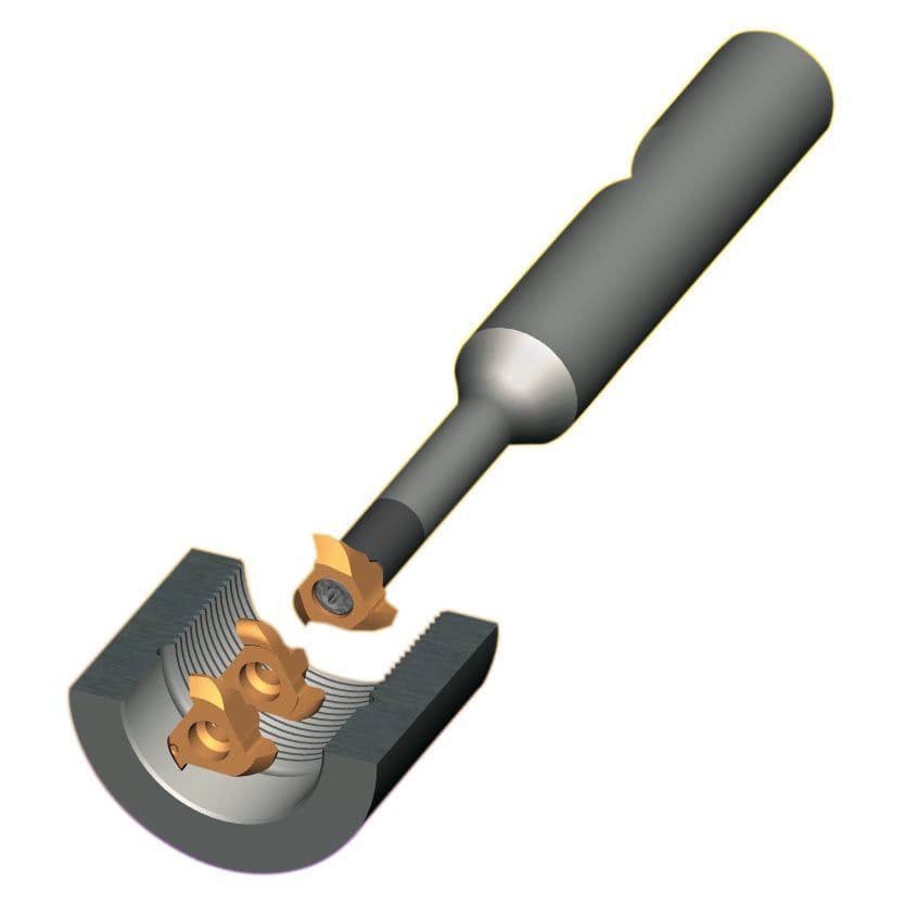 Shell-end milling tool - M306 series - Paul Horn - insert / slot / thread