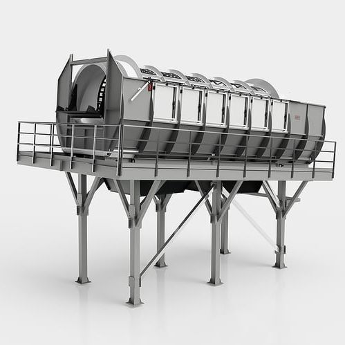 Rotary screen - CAMEC srl - coarse screening