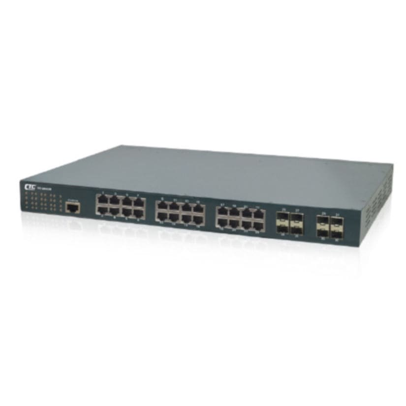 Managed ethernet switch - ICS-G24044X - IPC2U GmbH - 24 ports / layer 2 ...