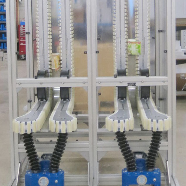Chain conveyor - modular automation GmbH - wedge / horizontal / vertical