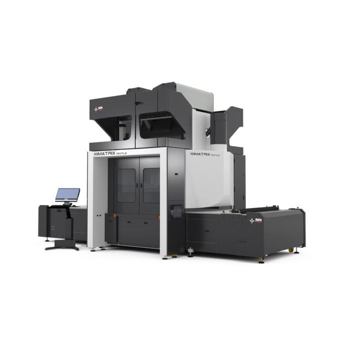 Laser cutting machine - Matrix Textile - SEI LASER - textile / slitting machine / engraving