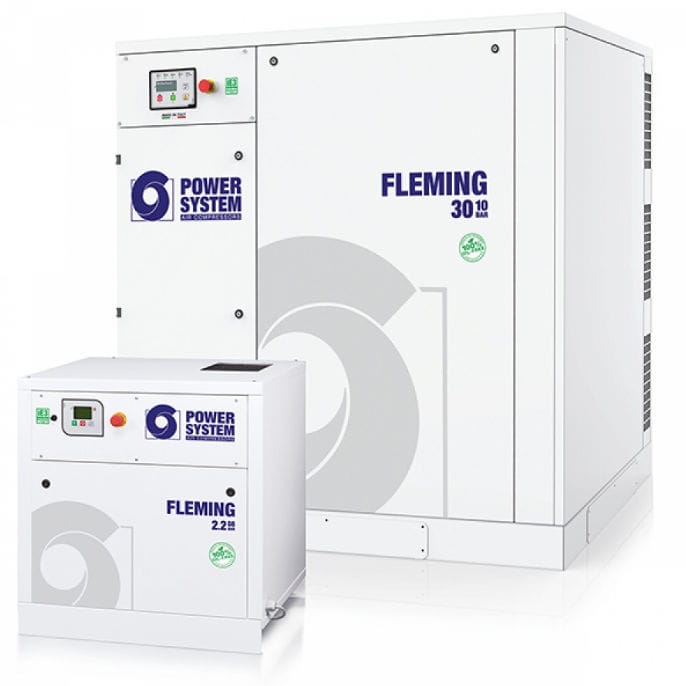 Rotary compressor - FLEMING series - Power System - air / electric / fixed