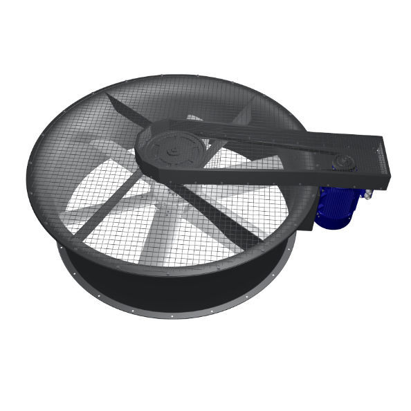 High-temperature fan - STVB - Planetfan - axial / aluminum / steel