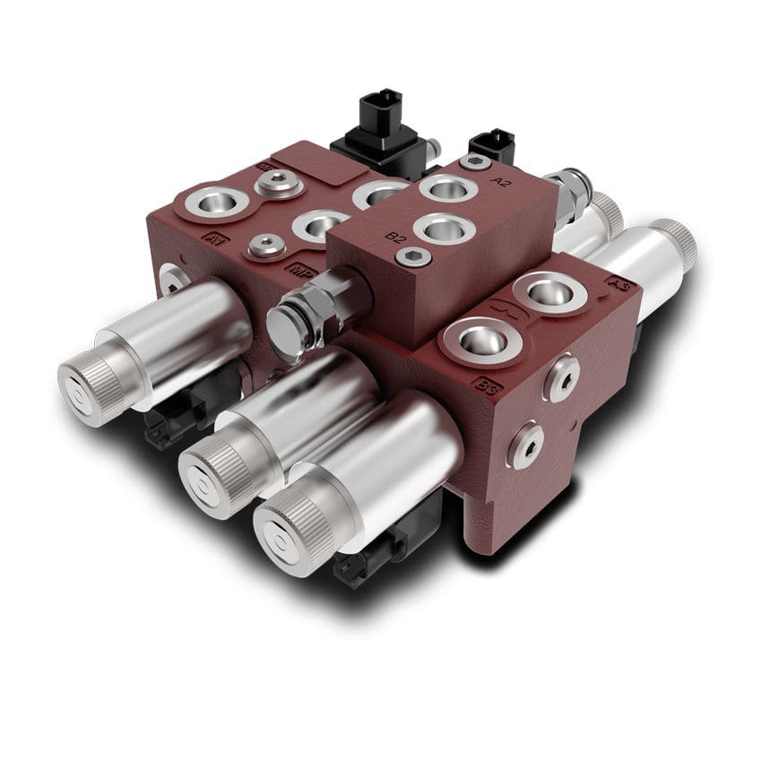 Spool hydraulic directional control valve - DPM050 - WALVOIL - electro ...