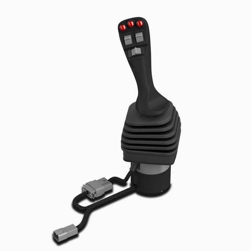 Hall effect joystick - HJW - WALVOIL - switch / with buttons / for ...