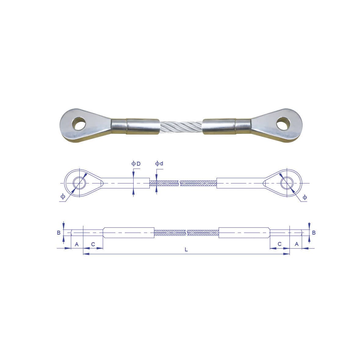 Wire rope sling - CEJ series - JULI SLING - steel