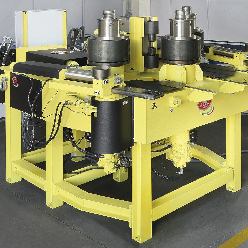 Hydraulic bending machine - AR200 - MG S.R.L. - profile / bar / 3 drive rollers