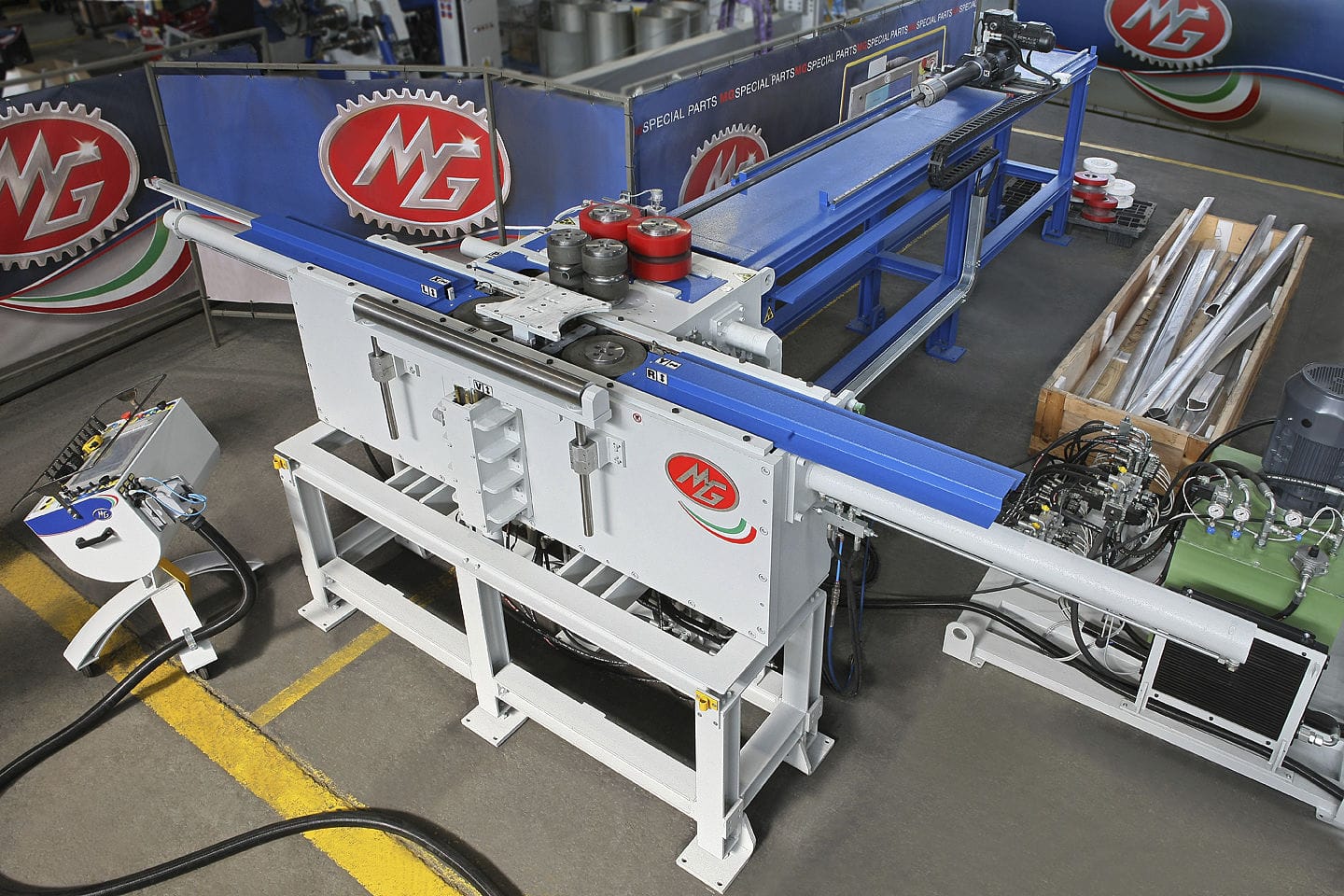 Electric bending machine - SZ140 - MG S.R.L. - profile / 6 drive rollers