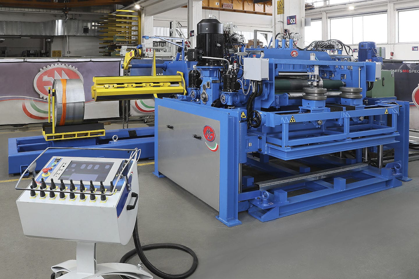 Sheet metal straightening machine - SP1506/S - MG S.R.L. - hydraulic