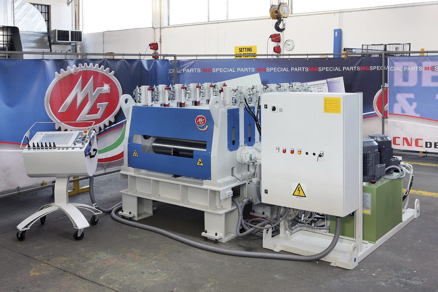 Sheet metal straightening machine - SP1016 - MG S.R.L. - hydraulic