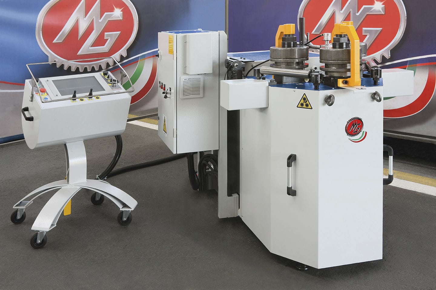 Electric bending machine - PRE 60 - MG S.R.L. - tube / profile / 3 drive rollers