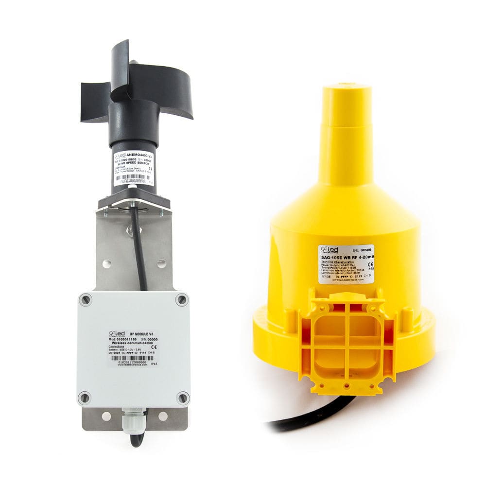 Crane anemometer - SAG-105E RF NPN - IED COMPANY - cup / EMC / IP55