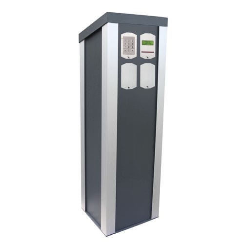 Bollard with touch screen - SmartLine - Alphatronics - access control / aluminum