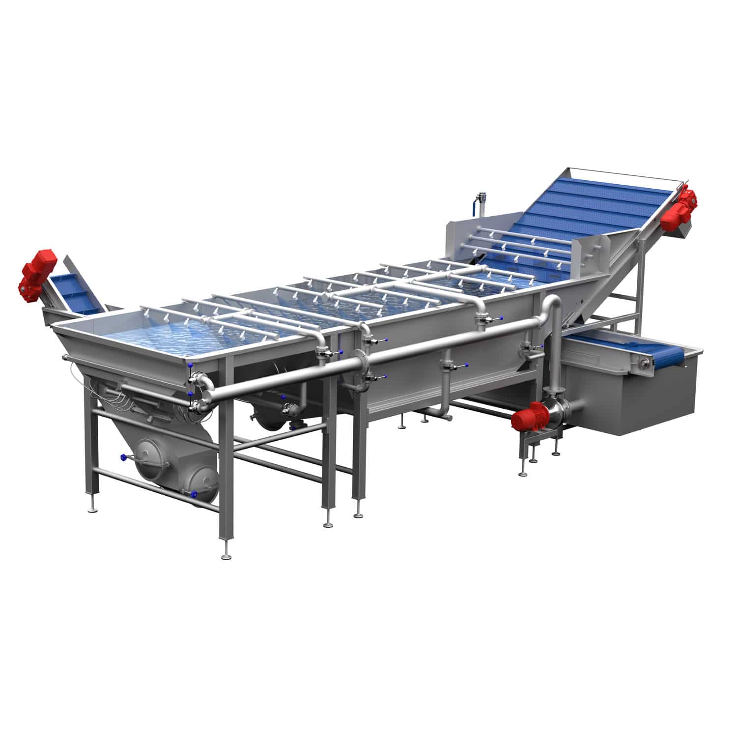 Bean washing machine - 780 - Herbort - belt / spraying