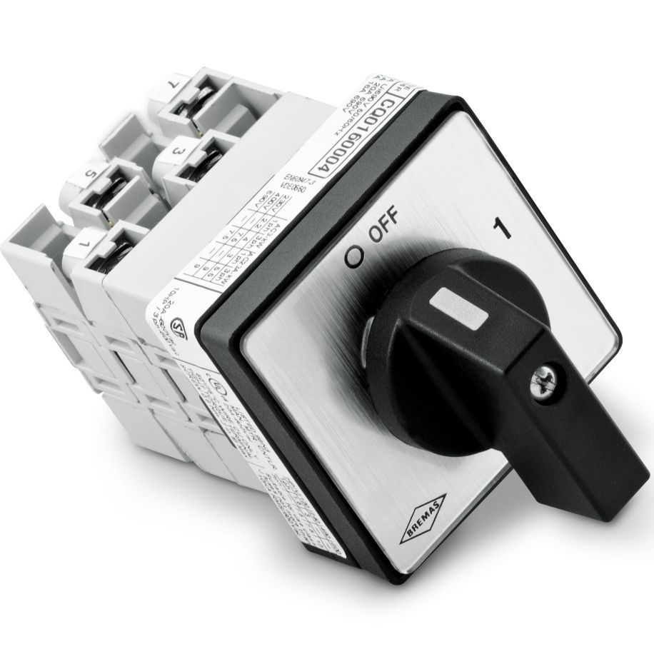 Cam switch - CQ0120006RV4 - BREMAS BETTER SWITCHES - 4-pole / IP66 / IP20