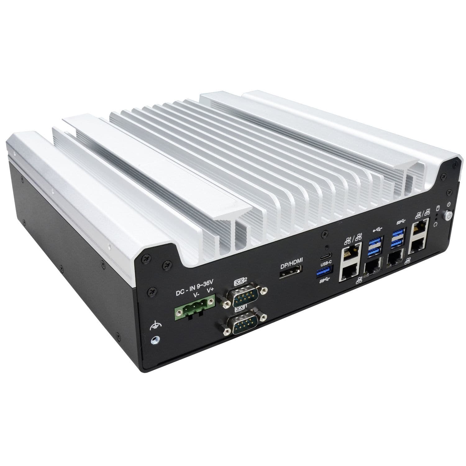 Fanless PC - EC600-RPS series - DFI - box / embedded / wall-mounted