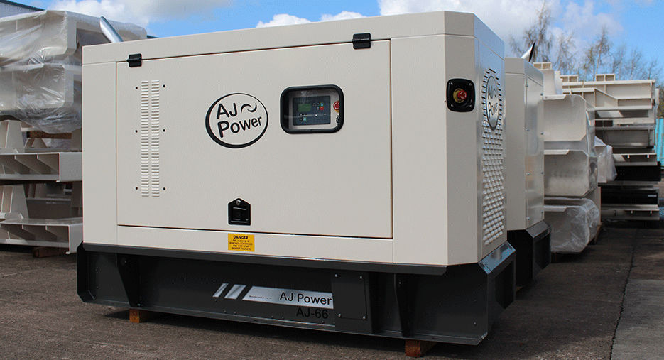 Generator set enclosure - AJ POWER - floor-standing / rectangular ...