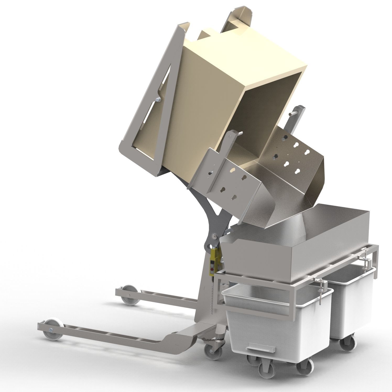 Electric tipping station - EBTS2E - Inoxtruck - manual / for containers ...