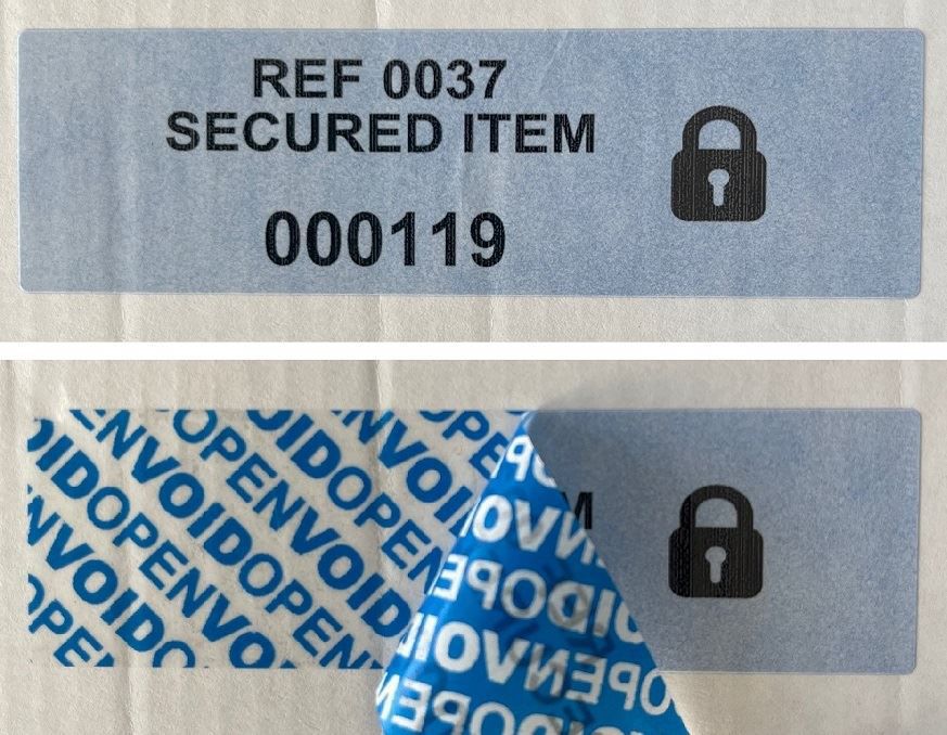 Security label - UniLabel Eco - Universeal (UK) Ltd - tamper-evident ...