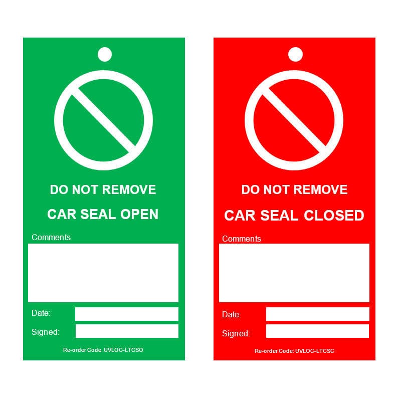 Waterproof tag - UVLOC-LTCS - Universeal (UK) Ltd - printed / safety / car