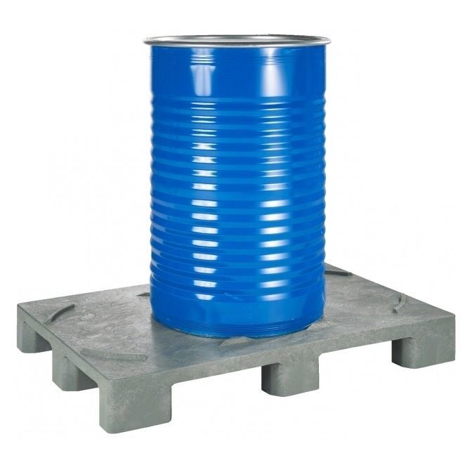 Drum pallet - K6000 series - Kiga GmbH - recycled plastic / solid deck