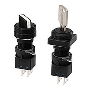 Key lock switch - H6 Series - IDEC USA - multipole / rugged / heavy-duty