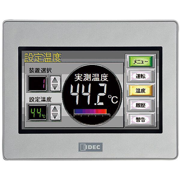 HMI with touch screen - HG1G series - IDEC - panel-mount / 480 x 272 ...