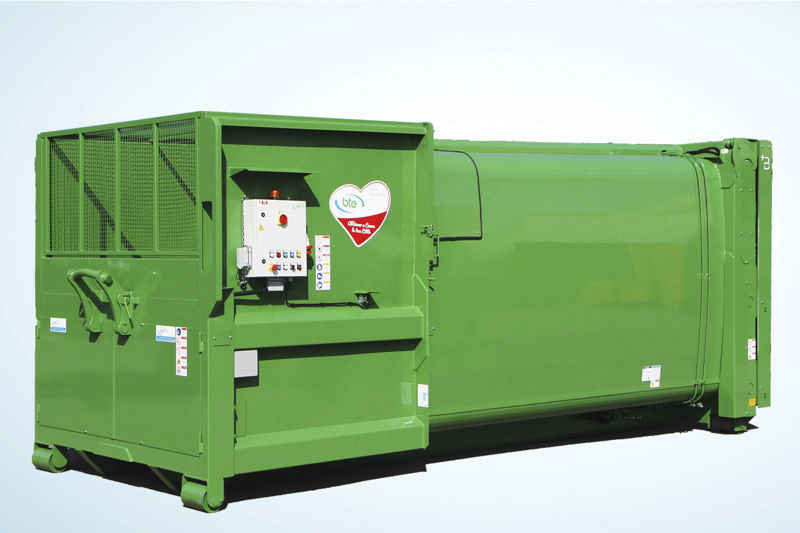 Horizontal waste compactor - APB / APL series - B.T.E. SPA - cardboard ...