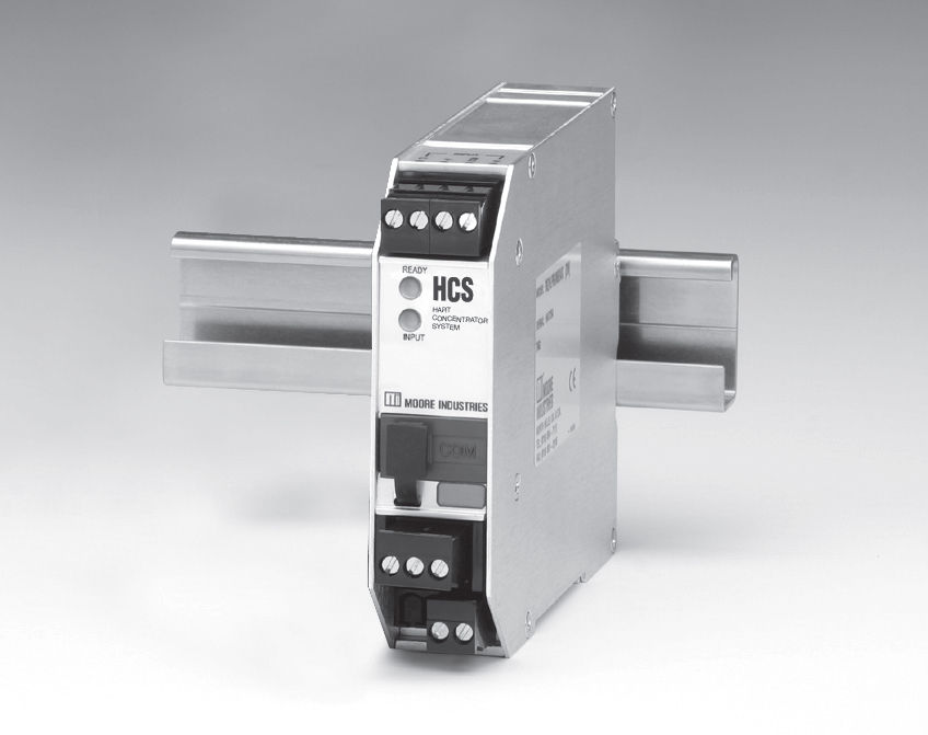 DIN rail signal converter - 24 VDC, 4 - 20 mA | HCS - Moore Industries