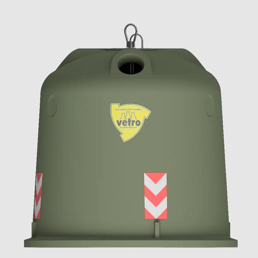 Plastic waste bin - ECOBELL 3100 - ROPLAST SRL - crane-lift / recycling