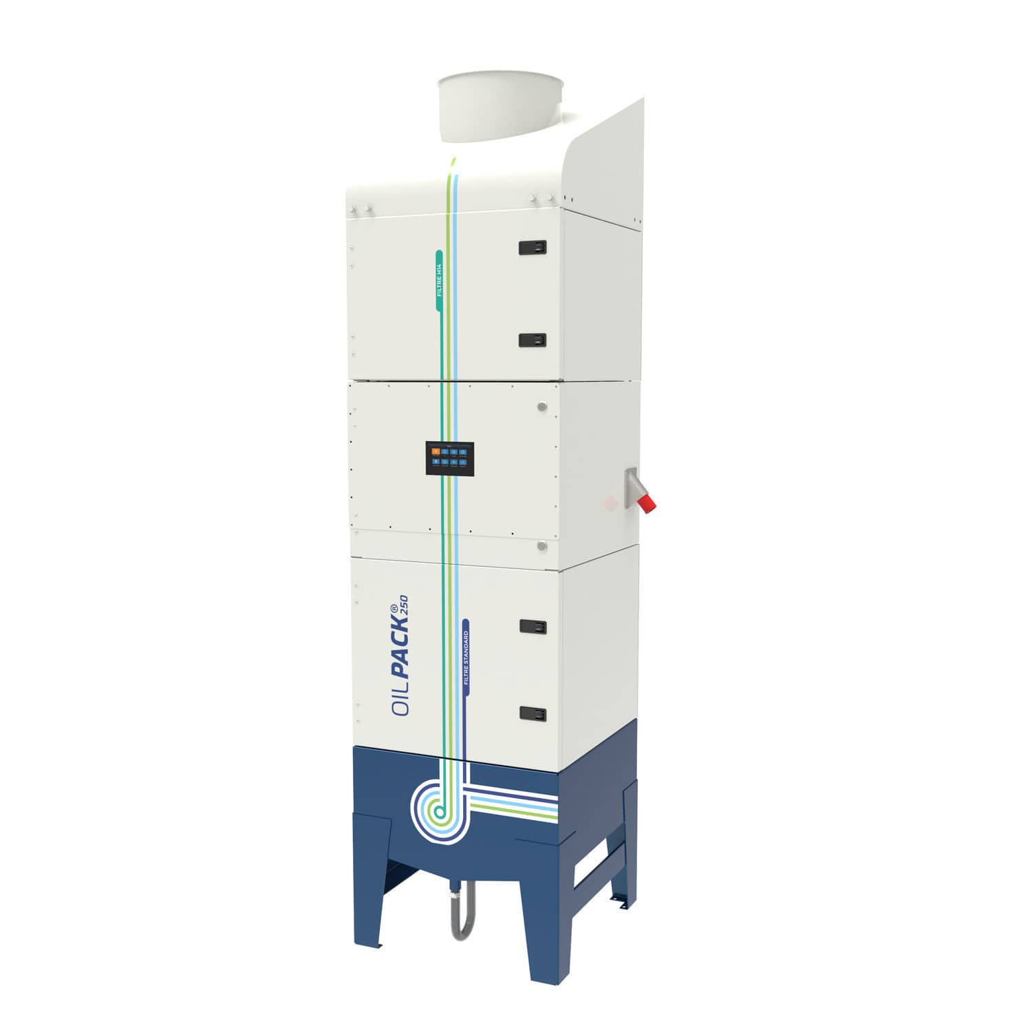 Oil mist collector - Oilpack 250 - NEU-JKF - filtration media / compact ...