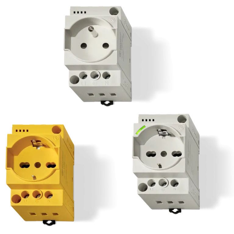 DIN rail electrical socket - 7U SERIES - FINDER S.p.A. con unico socio ...