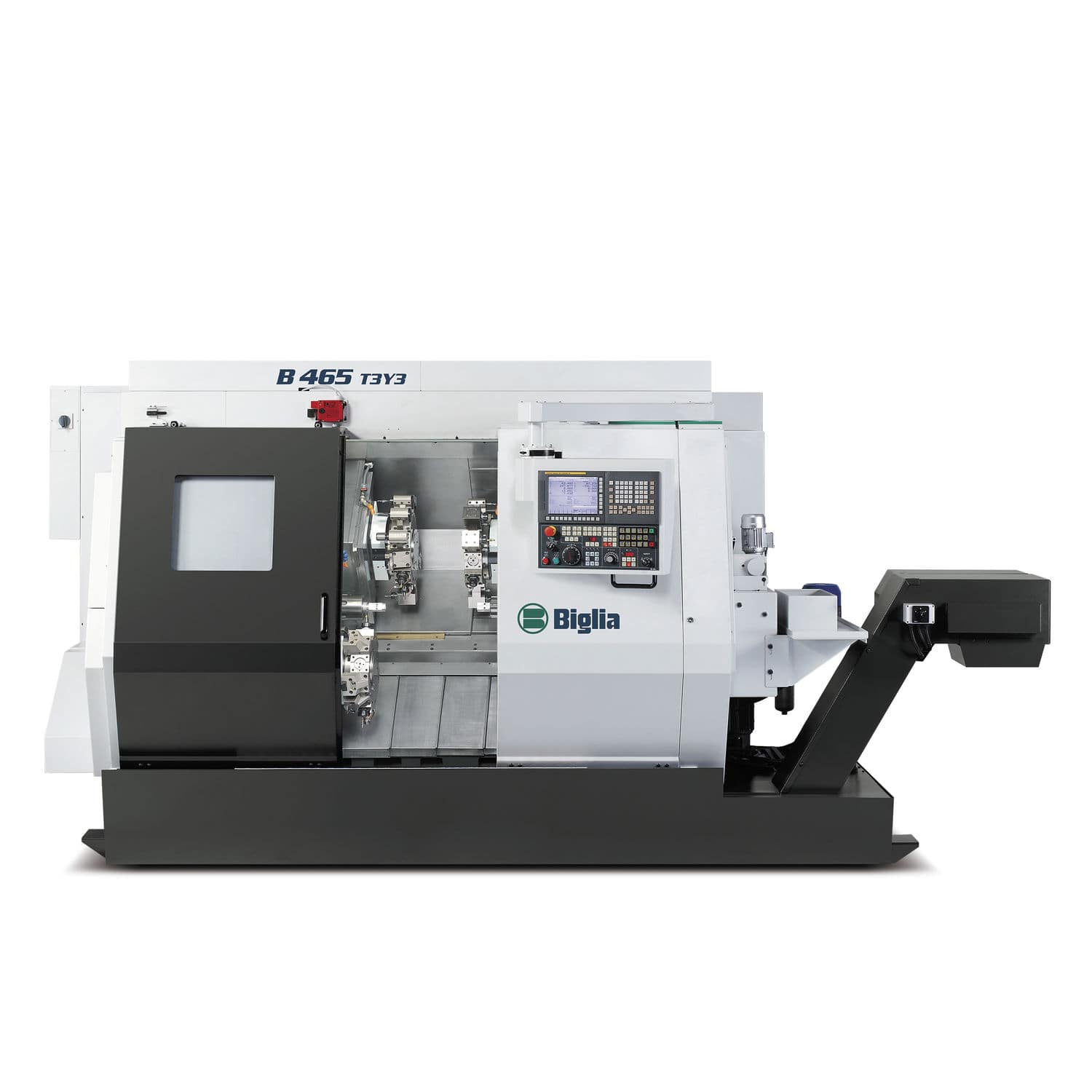CNC lathe - T3 series - Biglia - horizontal / multi-axis / 2-spindle