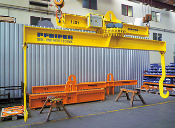 Single-girder spreader beam - Pfeifer - horizontal / pivoting