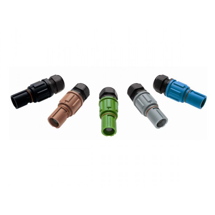 Electrical power supply connector - Ten47 - coaxial / male-female / locking