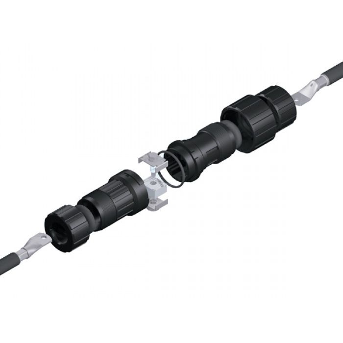 Electrical power supply connector - Ten47 - cylindrical / screw-in / copper