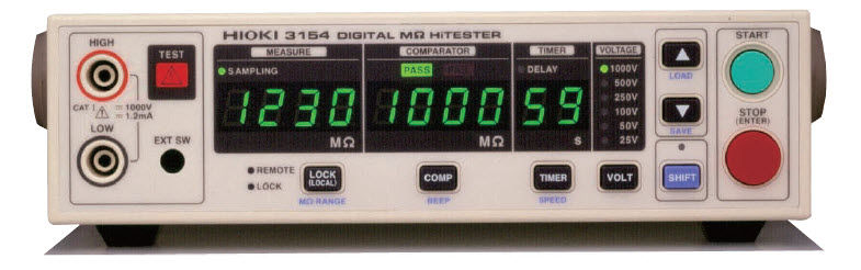 Benchtop insulation resistance meter - 25 - 1000 V, 2 - 2000 MΩ | 3154 - HIOKI E.E. CORPORATION