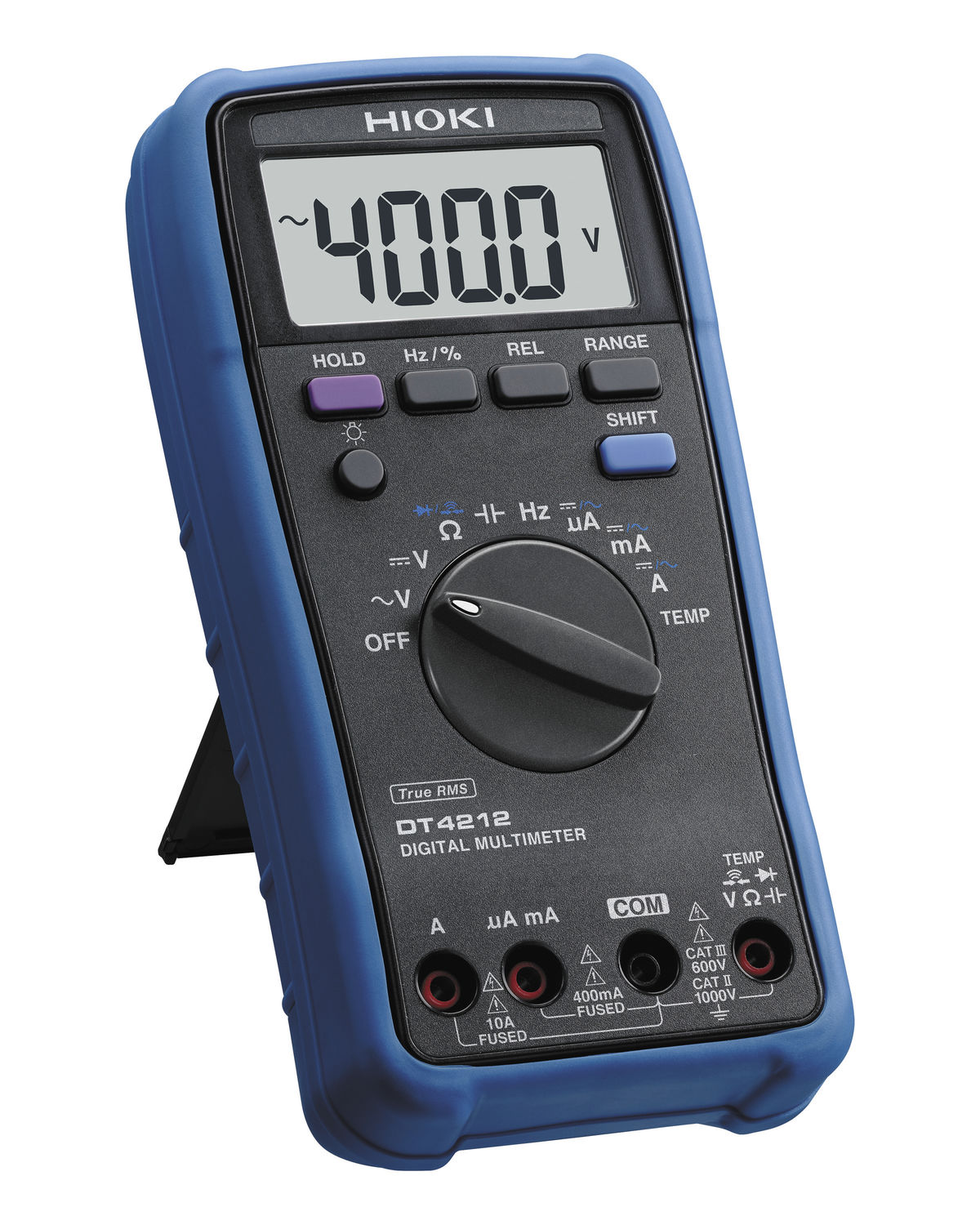 Digital multimeter - 400.0 mV to 1000 V AC/DC | DT4212 - HIOKI E.E ...