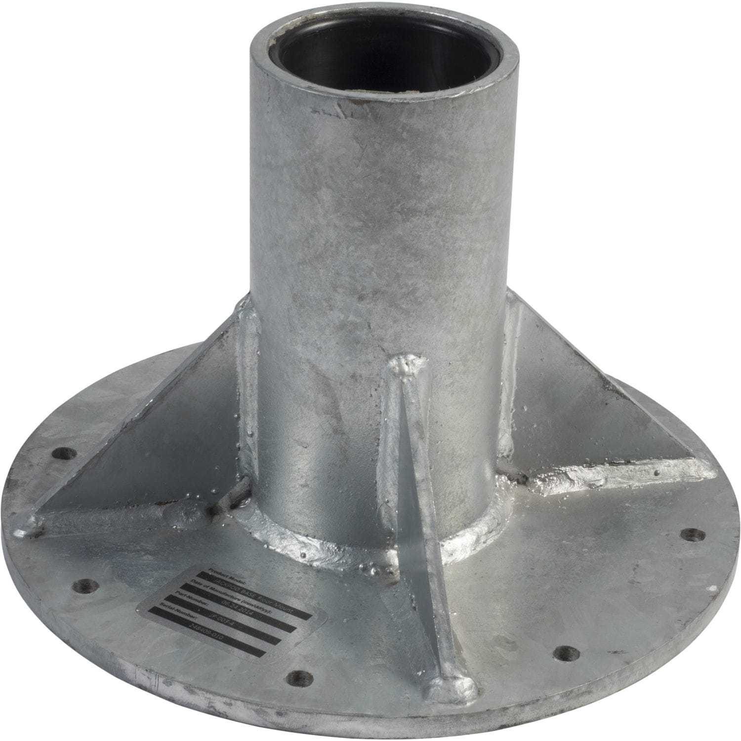 Pole mounting support - JP-003-4 - ActSafe Systems AB - steel / floor ...