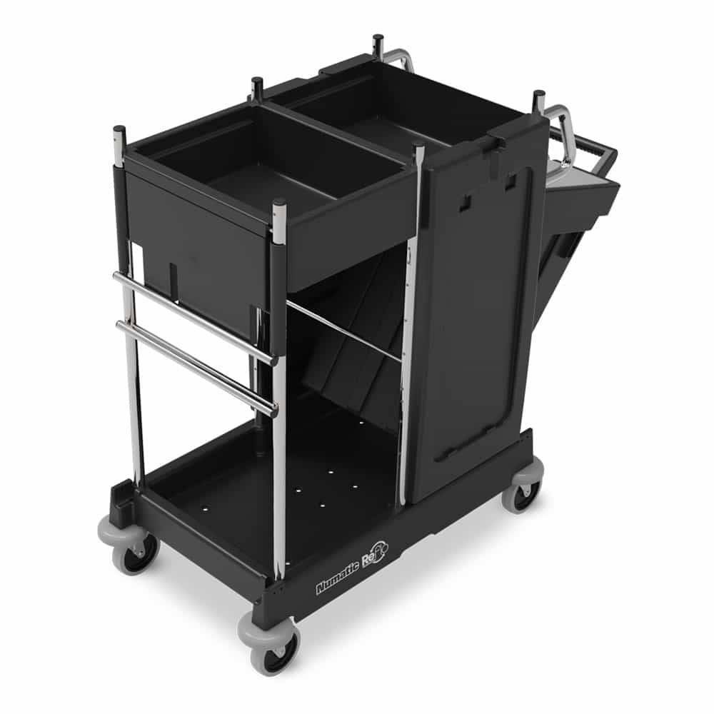 Cleaning trolley - PM11 - Numatic - storage / steel / stainless steel