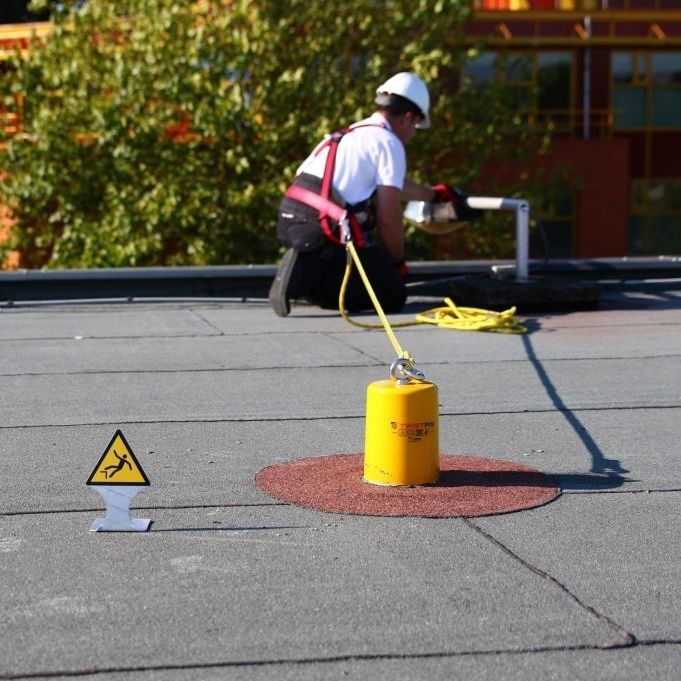 Roof fall arrest anchor - TWISTFIX C - Eyecatcher BV