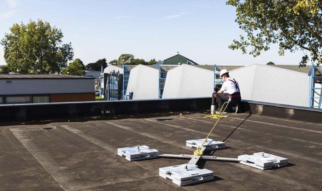 Stainless steel fall arrest anchor - CROSSFIX - Eyecatcher BV - for roof