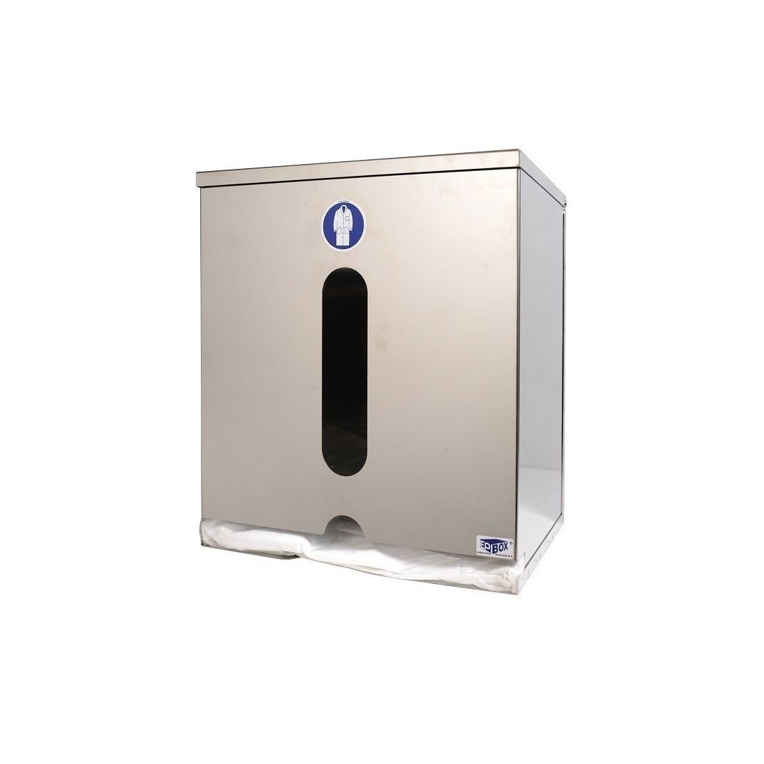 Disposable gown dispenser - 957911 - EPIBOX - manual / stainless steel